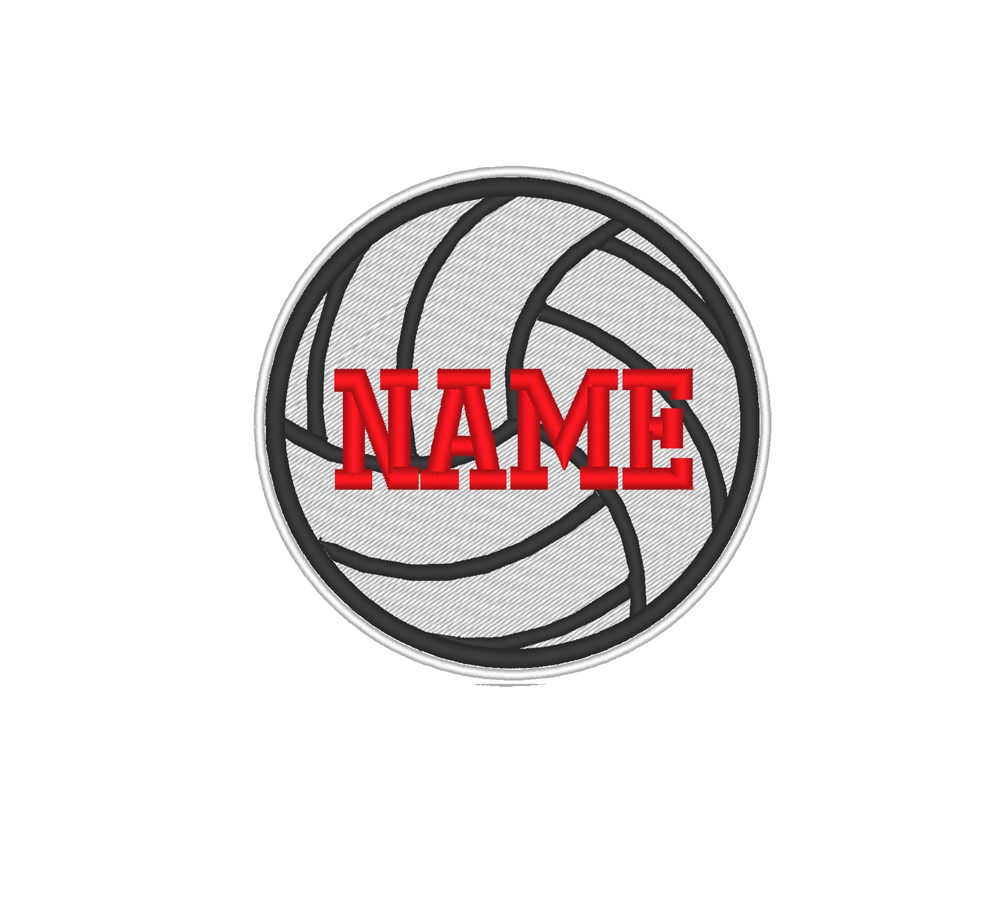 Custom Embroidered Volleyball Ball Sports Team Sew on Patch | kongkustom