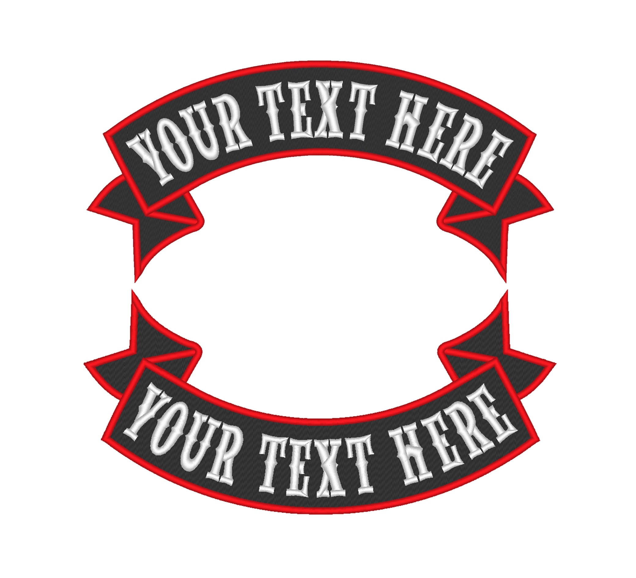 Design Your Own Top And Bottom Straight Rocker Patches